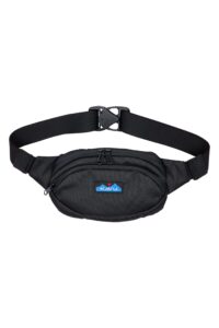 kavu spectator belt bag polyester hip fanny pack, jet black