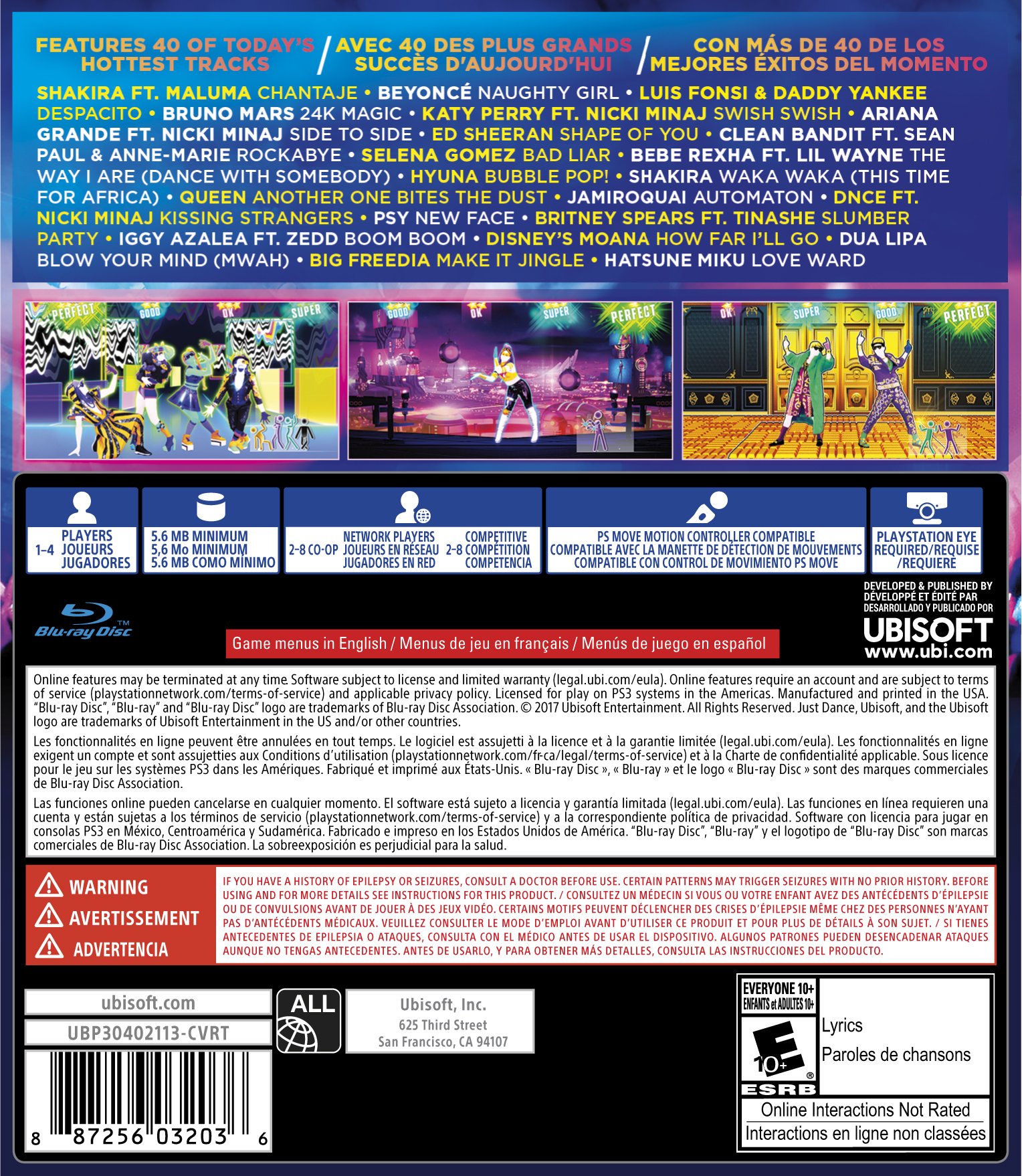 Just Dance 2018 - PlayStation 3