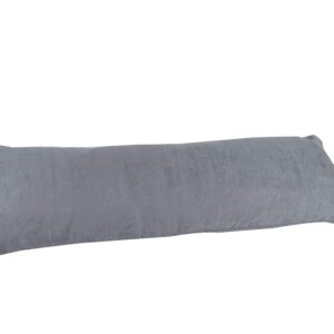 Crescent Bedding 1800 Series Brushed Microfiber Grey Body Pillow Cover - Super Soft and Cozy, Zipper Closure – Hypoallergenic -Wrinkle, Fade, Stain Resistant – Body Pillow Case, (21×54 Inch)