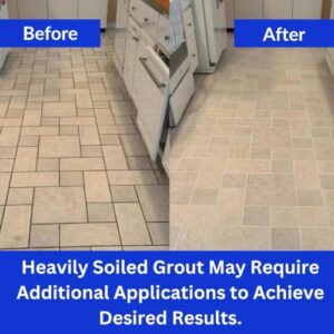 Clean-eez Grout Cleaner 2 Pack with Free Stand-Up Brush - Stain Remover Heavy-Duty Scrubber - Bathroom Shower Ceramic Porcelain - Easy Control Flip Top Cap - 32 oz.