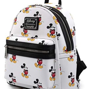 Loungefly Disney Mickey Mouse All Over Print Womens Double Strap Shoulder Bag Purse