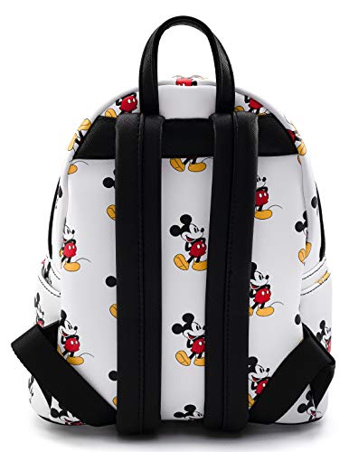 Loungefly Disney Mickey Mouse All Over Print Womens Double Strap Shoulder Bag Purse