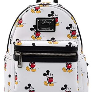 Loungefly Disney Mickey Mouse All Over Print Womens Double Strap Shoulder Bag Purse