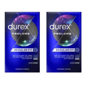 durex prolong condom, 12 count (pack of 2)