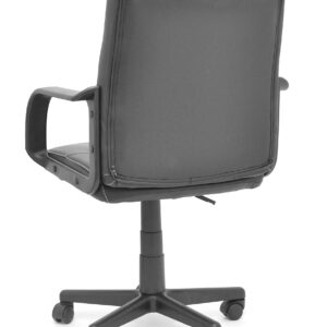 Urban Lifestyle Black Faux Leather Office Chair Computer Office Chair with Seat and Armrest Adjustment, Black