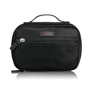 tumi - luggage accessories pouch - travel toiletry bag for men and women - small - black