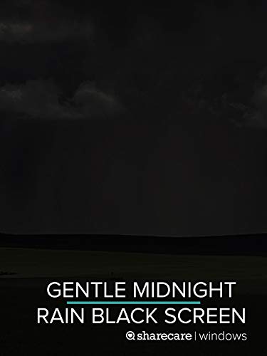 Gentle Midnight Rain black screen 9 hours