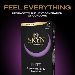 SKYN Elite – 36 Count – Ultra-Thin, Lubricated Latex-Free Condoms