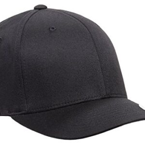 Flexfit 6277 Wooly Combed Twill Cap … Black