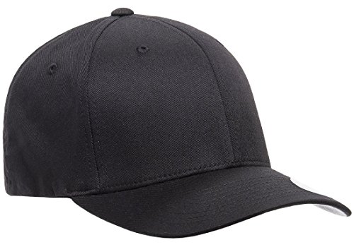 Flexfit 6277 Wooly Combed Twill Cap … Black