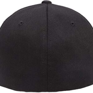 Flexfit 6277 Wooly Combed Twill Cap … Black