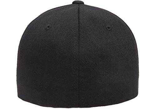 Flexfit 6277 Wooly Combed Twill Cap … Black