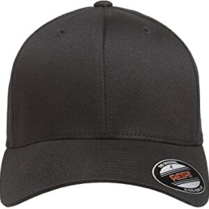 Flexfit 6277 Wooly Combed Twill Cap … Black