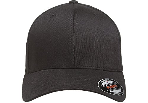 Flexfit 6277 Wooly Combed Twill Cap … Black