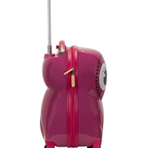 Rockland Jr. Kids' My First Hardside Spinner Luggage, Telescoping Handles, Owl, Carry-On 19-Inch