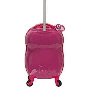 Rockland Jr. Kids' My First Hardside Spinner Luggage, Telescoping Handles, Owl, Carry-On 19-Inch