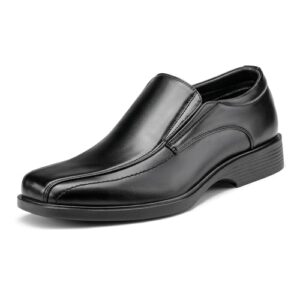 bruno marc mens leather lined dress loafers shoes, 5-black - 12 (cambridge-05)