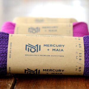 Mercury + Maia Thick Fat Shoe Laces for Sneakers - Chunky Jumbo Wide Shoelaces - Stay Tied - USA Made (1 Pair) (72, PURPLE)