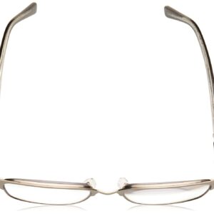 Foster Grant Men's Donovan Square Reading Glasses, Gunmetal/Transparent, 53 mm, +1.00