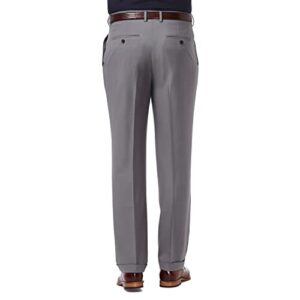 Haggar Mens Premium Comfort Classic Fit Pleat Front Reg. And Big & Tall Sizes Dress Pants, Medium Grey, 34W X 30L US