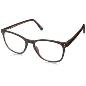 foster grant camden multifocus rectangular reading glasses, tortoise/transparent, 51 mm + 2