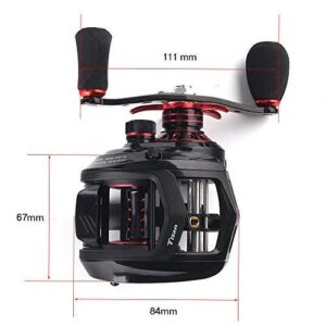 JOHNCOO Titan Baitcasting Reel Max Drag 13 Kgs Big Fish Fishing Reel for Saltwater and Freshwater Heavy Duty (Right Hand Retrieve)