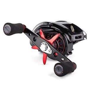 JOHNCOO Titan Baitcasting Reel Max Drag 13 Kgs Big Fish Fishing Reel for Saltwater and Freshwater Heavy Duty (Right Hand Retrieve)