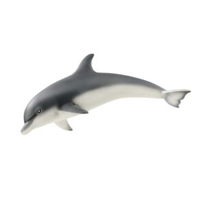 schleich wild life realistic dolphin figurine - authentic and highly detailed aquatic animal toy, durable for education and fun play, perfect for boys and girls, ages 3+