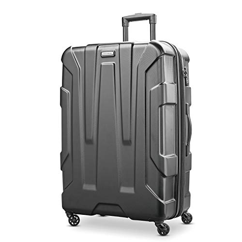 Samsonite Centric Hardside Expandable Luggage with Spinner Wheels, Black, Checked-Large 28-Inch