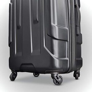 Samsonite Centric Hardside Expandable Luggage with Spinner Wheels, Black, Checked-Large 28-Inch