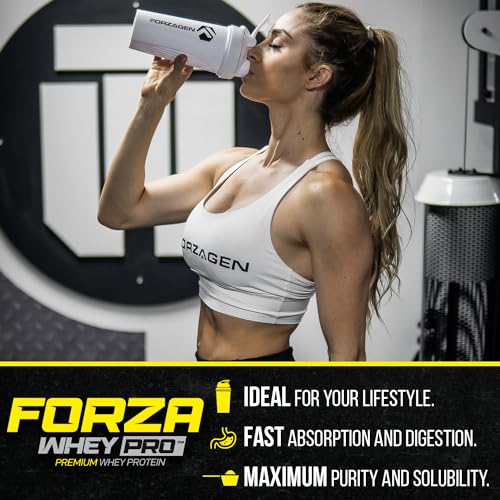 Forzagen Whey PRO Low Carb Protein Powder | 24g of Protein per Serving, No Added Sugar, Gluten Free, Premium Whey for Shakes & Mixes for Men & Women, BCAA | Dutch Chocolate, 5 lbs. (67 Servings)