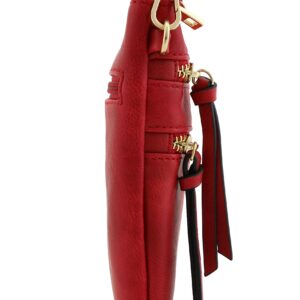 Functional Multi Pocket Crossbody Bag (Red)