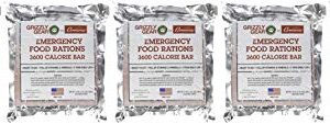 Grizzly Gear Emergency Food Rations- 3600 Calorie Vanilla Poundcake Bar (5 Pack) - 15 Day, 360 Hour Value Supply For Disaster, Hurricane - Less Sugar, More Nutrients - 5 Year Shelf Life