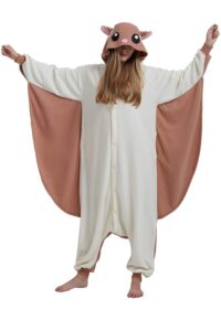 darkcom women men cosplay flying squirrel onesie halloween costume christmas pajamas animal homewear sleepwear large