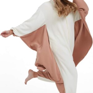 DarkCom Women Men Cosplay Flying Squirrel Onesie Halloween Costume Christmas Pajamas Animal Homewear Sleepwear Large