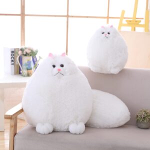 Winsterch Giant Cat Stuffed Animal,Big Stuffed Animal 20 Inches Plush Cat Animal Baby Doll Birthday Mother's Day Christmas Day Gifts for Kids,Boys,Girls,Large Fluffy White Stuffed Cat Plush Toy