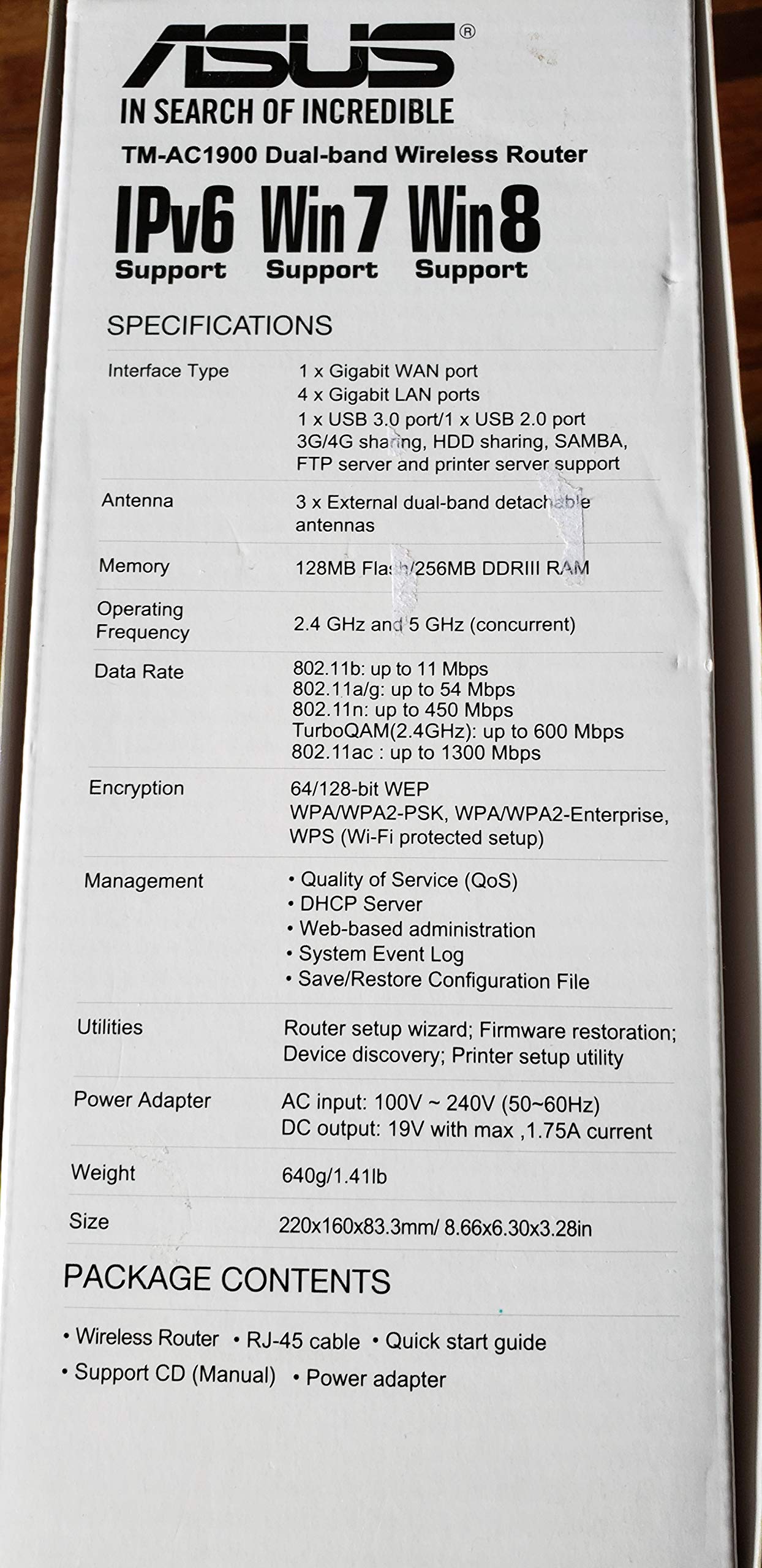 T-Mobile (AC-1900) By ASUS Wireless-AC1900 Dual-Band Gigabit Router, AiProtection with Trend Micro for Complete Network Security (Renewed)