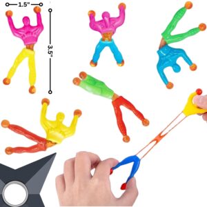 Liberty Imports 72 Pack Sticky Stretchy Wall Climbers Window Crawlers - Party Favor Tricky Novelty Toys Climbing Rolling Men for Kids