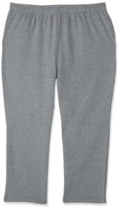 amazon essentials men's fleece sweatpant (available in big & tall), light grey heather, x-large