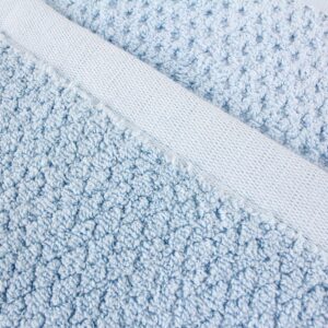 Everplush Diamond Jacquard Quick Dry Bath Towel, 1 Pack, Aquamarine (Light Blue)