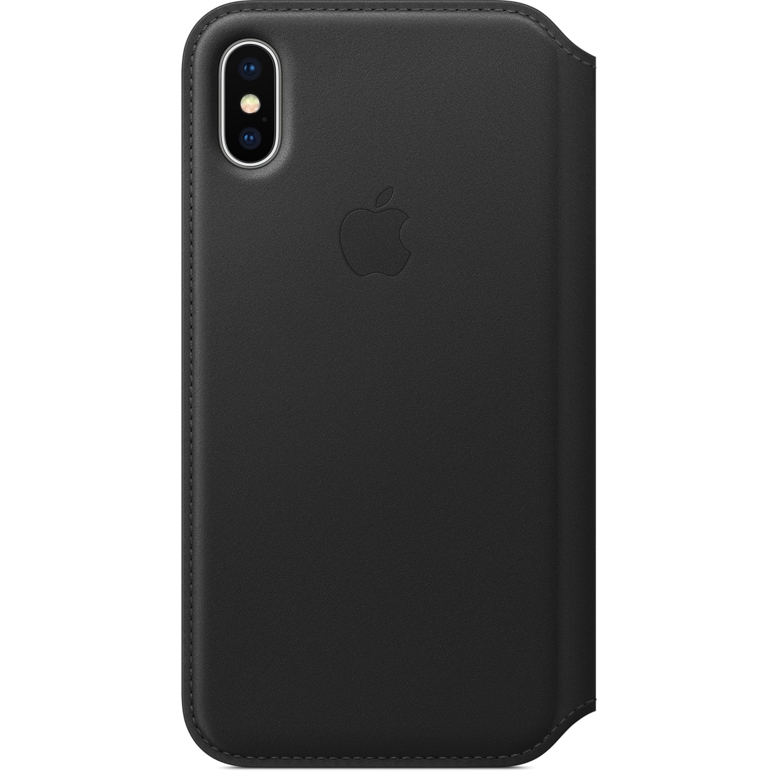 Apple iPhone X Leather Folio - Black