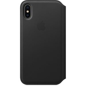 Apple iPhone X Leather Folio - Black