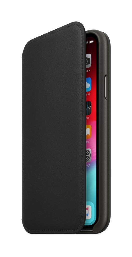 Apple iPhone X Leather Folio - Black