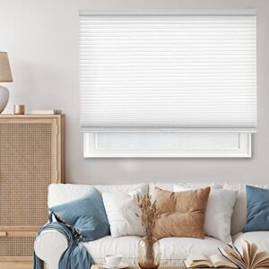 chicology cellular shades , window blinds cordless , blinds for windows , window shades for home , window coverings , cellular blinds , door blinds , morning mist, 24"w x 64"h