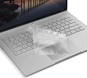 premium ultra thin keyboard cover for microsoft surface laptop 2 2018, surface laptop 2017, surface book 3/2/1 13.5 and 15 inch, surface laptop accessories(not fit for surface laptop 3), us layout