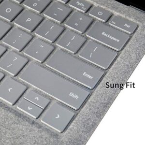 Premium Ultra Thin Keyboard Cover for Microsoft Surface Laptop 2 2018, Surface Laptop 2017, Surface Book 3/2/1 13.5 and 15 inch, Surface Laptop Accessories(NOT Fit for Surface Laptop 3), US Layout