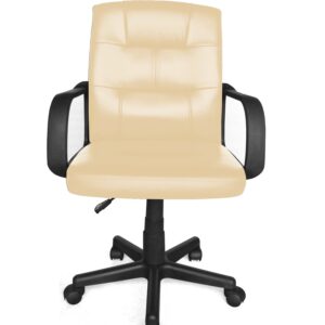 Urban Lifestyle Tufted Office Chair, Ivory