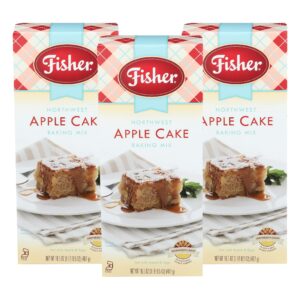 Fisher Northwest Apple Cake Mix, 16.5 OZ (Pack of 3)