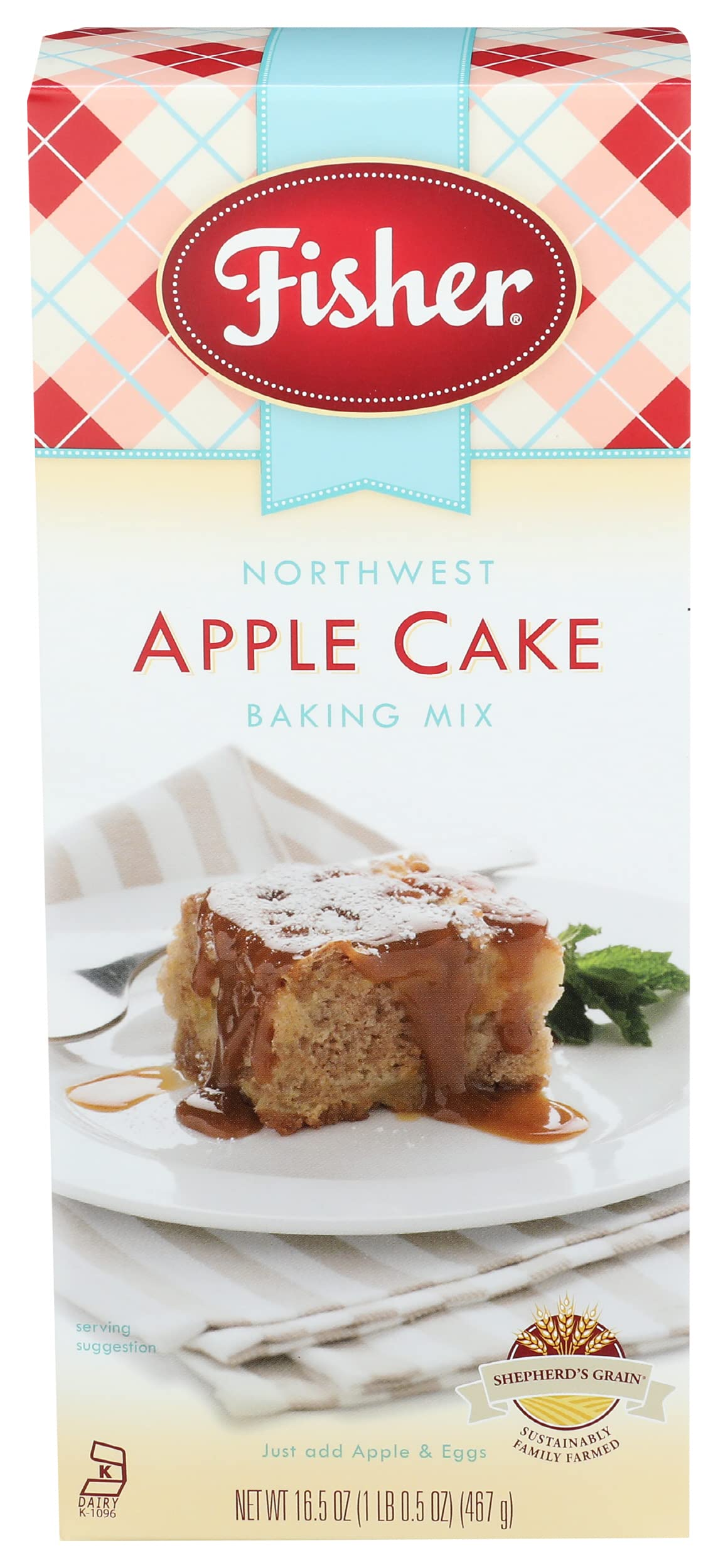 Fisher Northwest Apple Cake Mix, 16.5 OZ (Pack of 3)