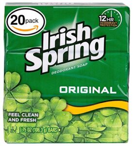 irish spring deodorant soap (20 count, original)